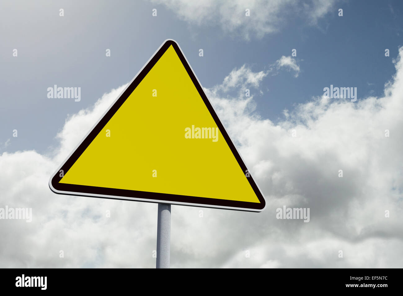 Hazard triangle blue hi-res stock photography and images - Alamy