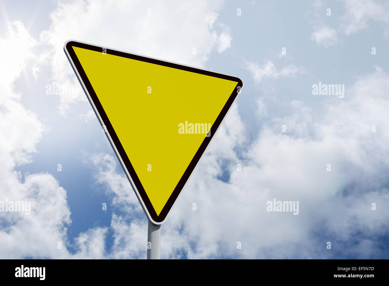 Hazard triangle blue hi-res stock photography and images - Alamy