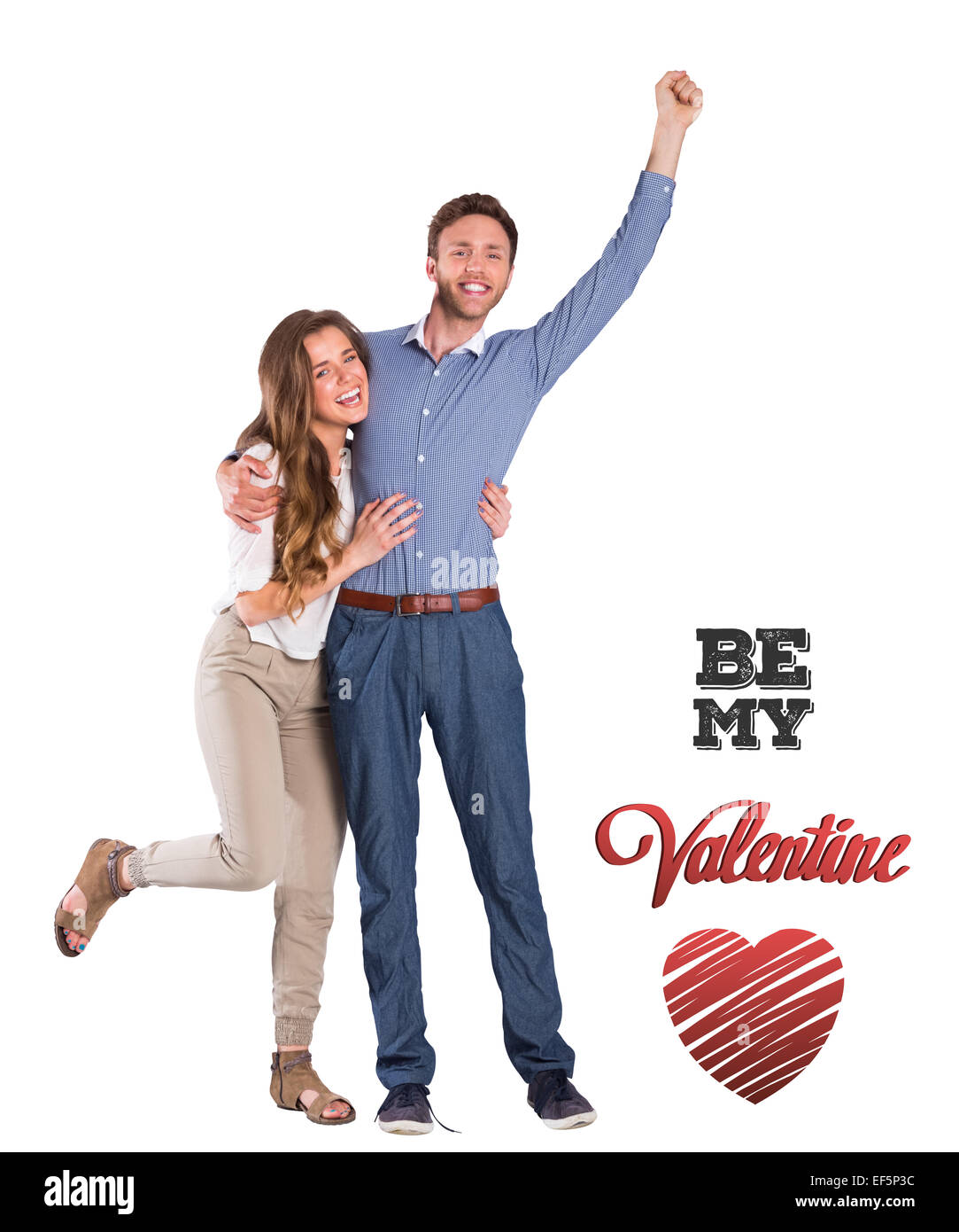 Composite image attractive couple Cut Out Stock Images & Pictures - Alamy