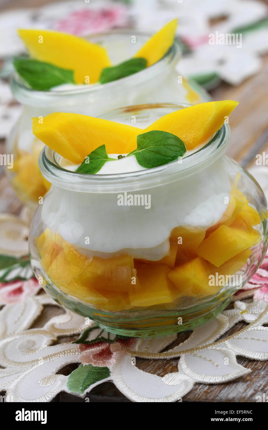 Mango yoghurt hi-res stock photography and images - Alamy