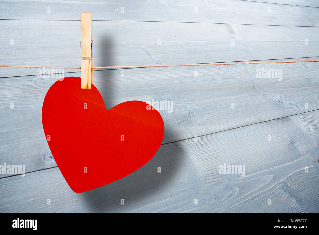 Empty red heart hanging hi-res stock photography and images - Alamy