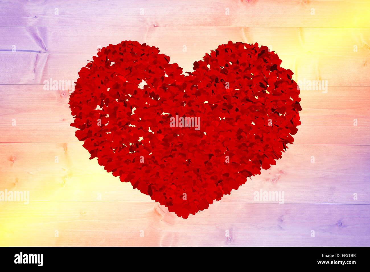 Composite image of red love hearts Stock Photo - Alamy