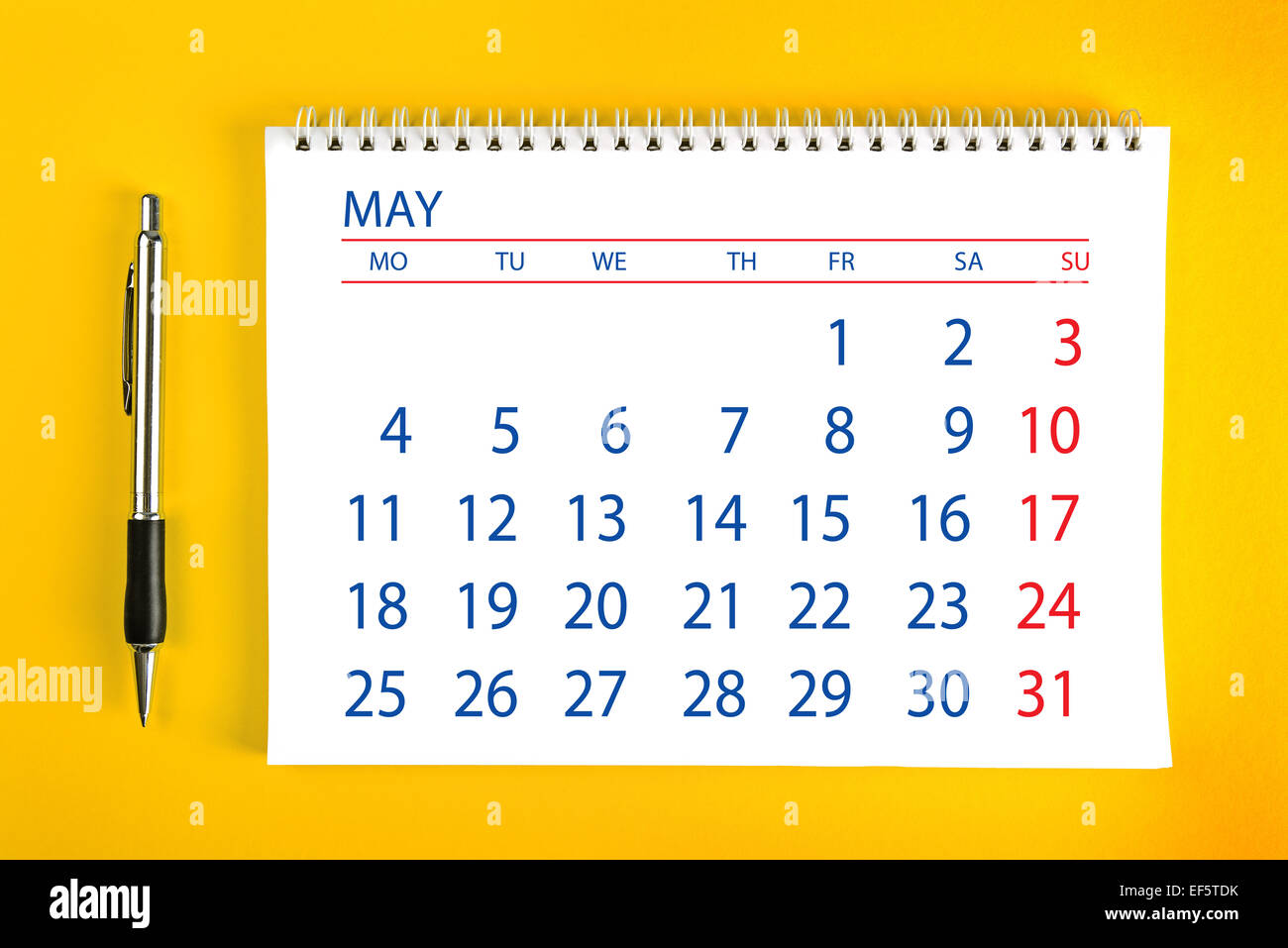Calendar month may hi-res stock photography and images - Alamy