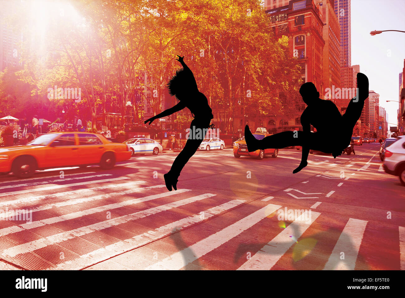 Composite image of cool break dancer Stock Photo - Alamy