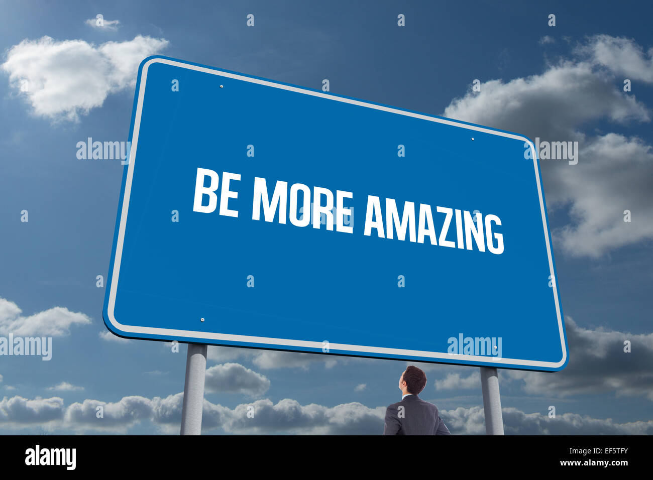 Be more amazing against sky and clouds Stock Photo - Alamy