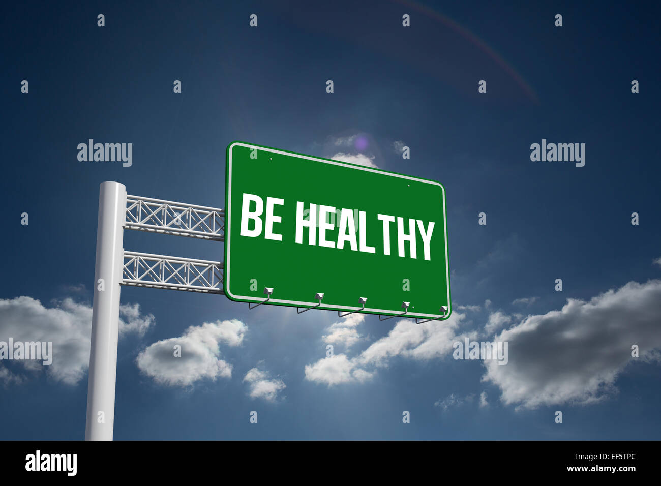 Be healthy against sky Stock Photo - Alamy