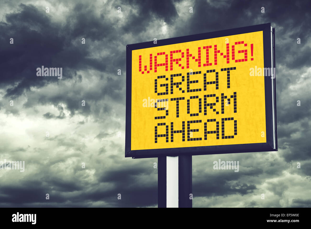 Snow strom warning hi-res stock photography and images - Alamy