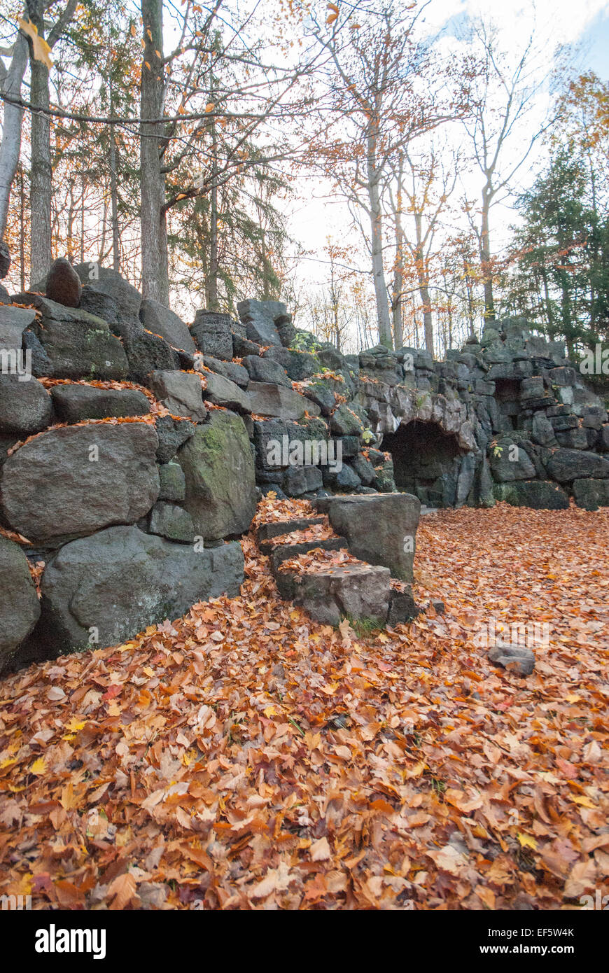 Cave in autumn Stock Photo - Alamy