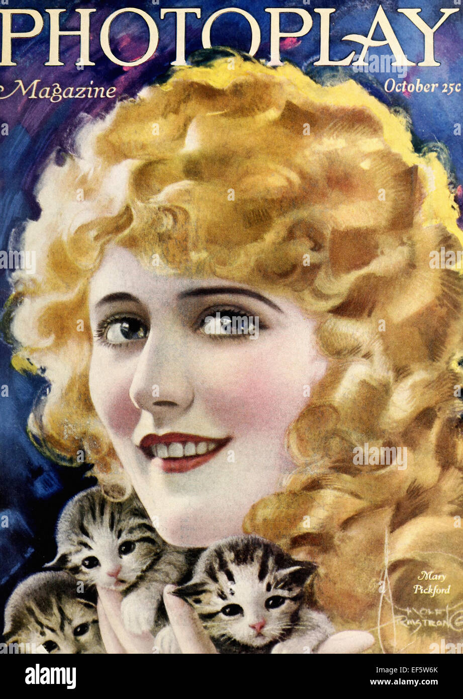 Photoplay magazine cover mary picford october 1910 display hi-res stock ... Photoplay magazine cover mary picford october 1910 display hi-res stock ...