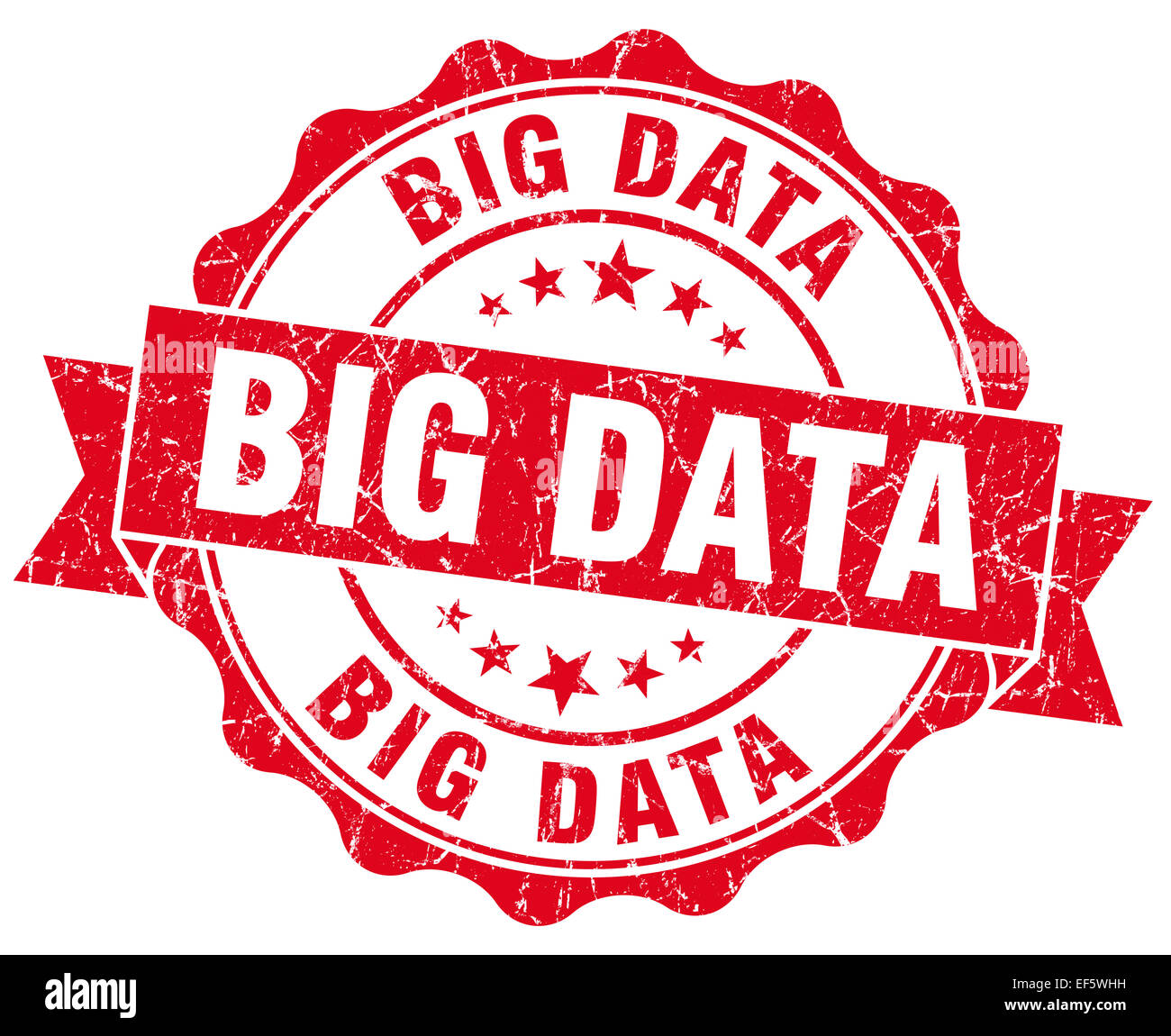 big data red vintage isolated seal Stock Photo - Alamy