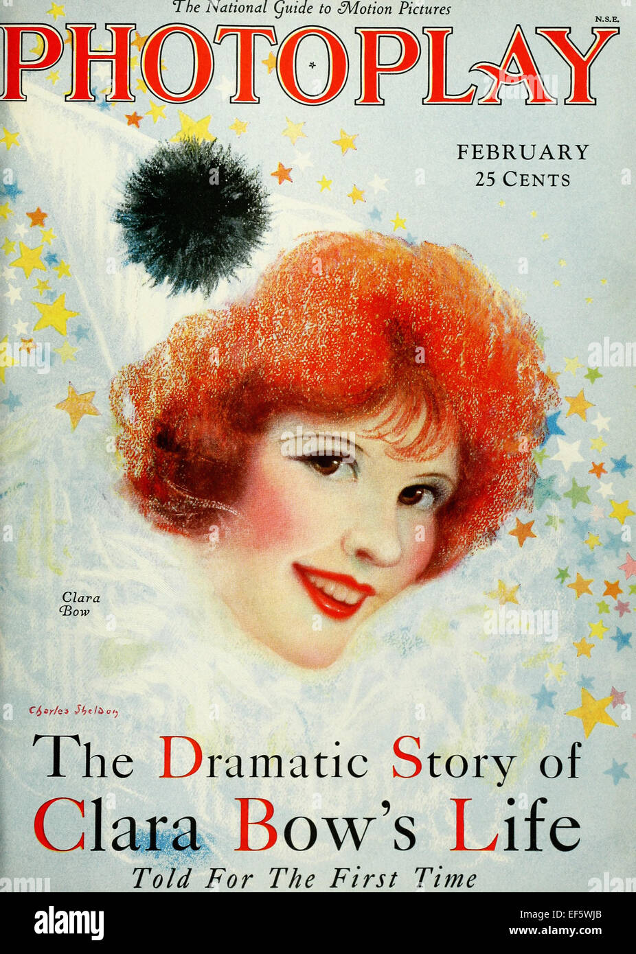 - Photoplay Magazine Cover - Clara Bow - February 1928 Stock Photo - Alamy