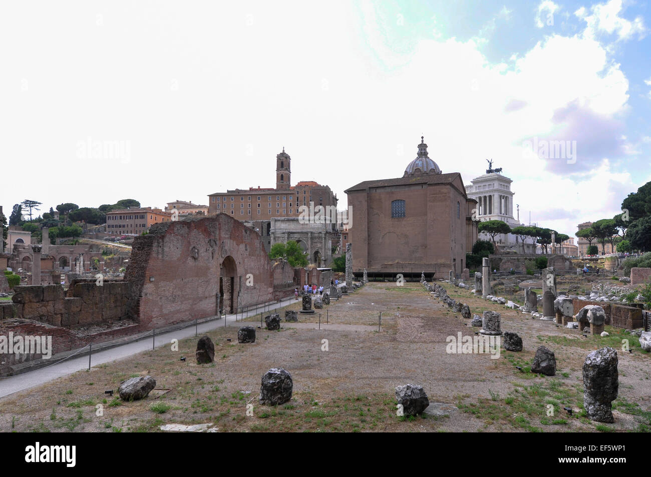Ancient Rome ruins, Rome Italy Stock Photo - Alamy