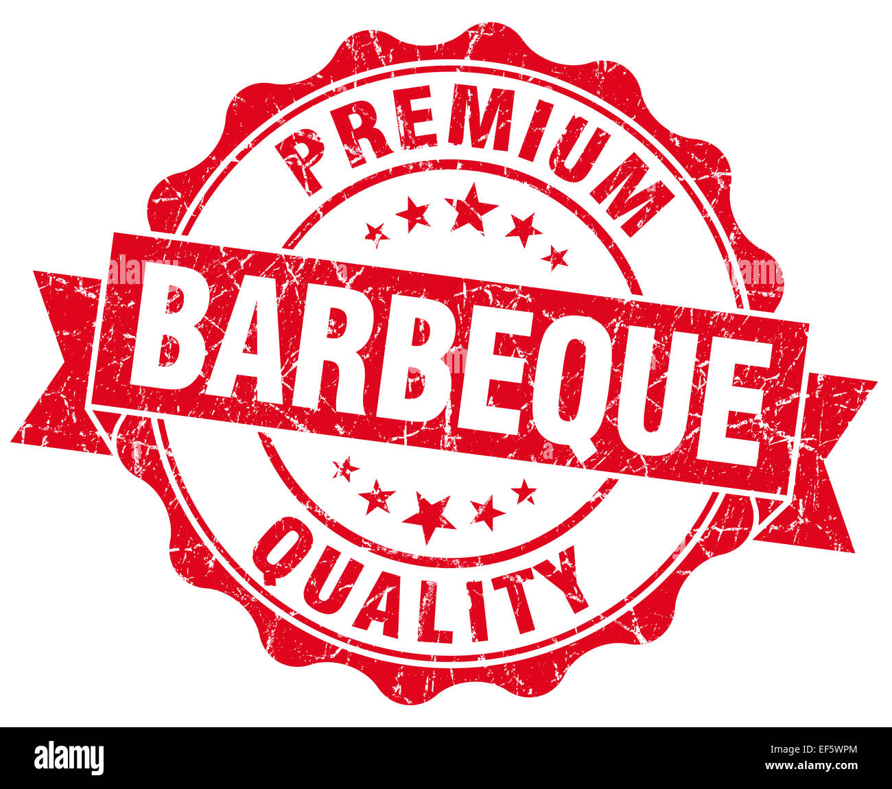 barbeque red vintage isolated seal Stock Photo - Alamy