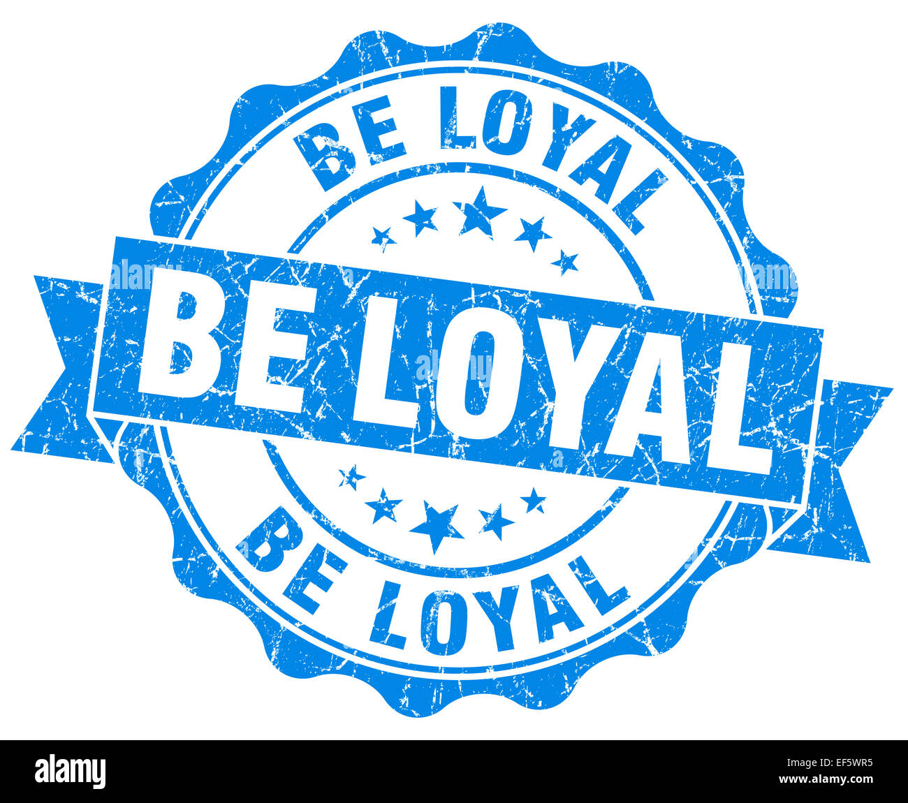 be loyal blue vintage isolated seal Stock Photo - Alamy