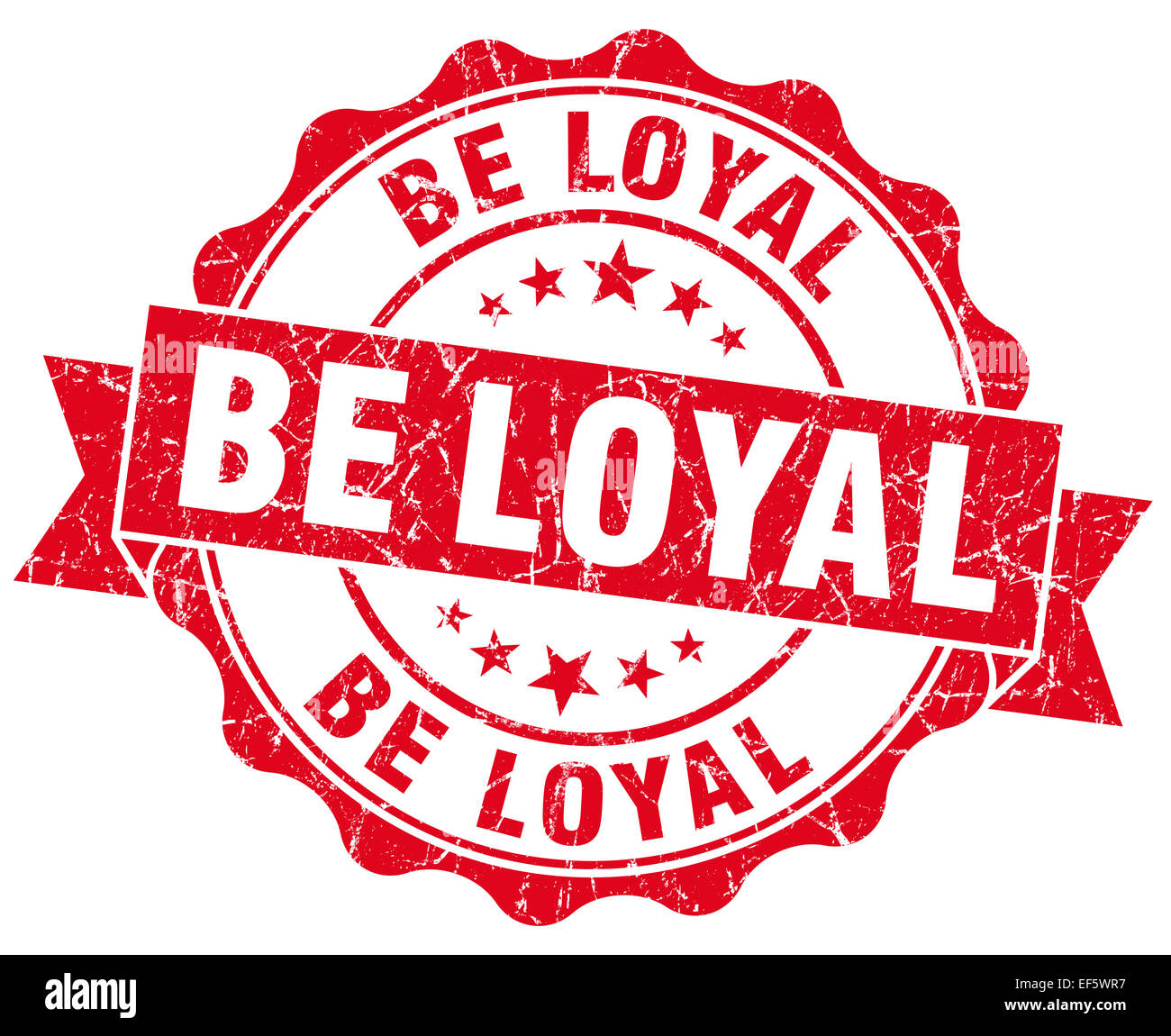 be loyal red vintage isolated seal Stock Photo - Alamy