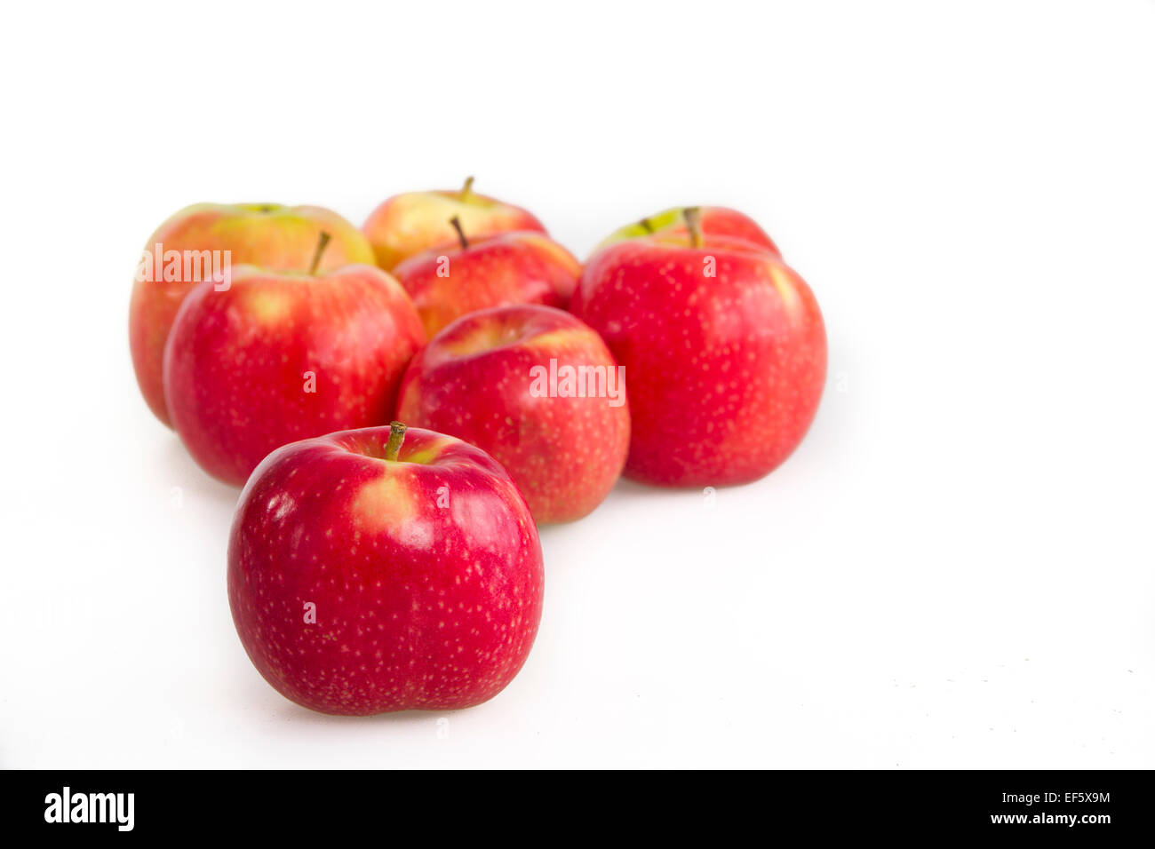 group of apples isolated on white background Stock Photo - Alamy