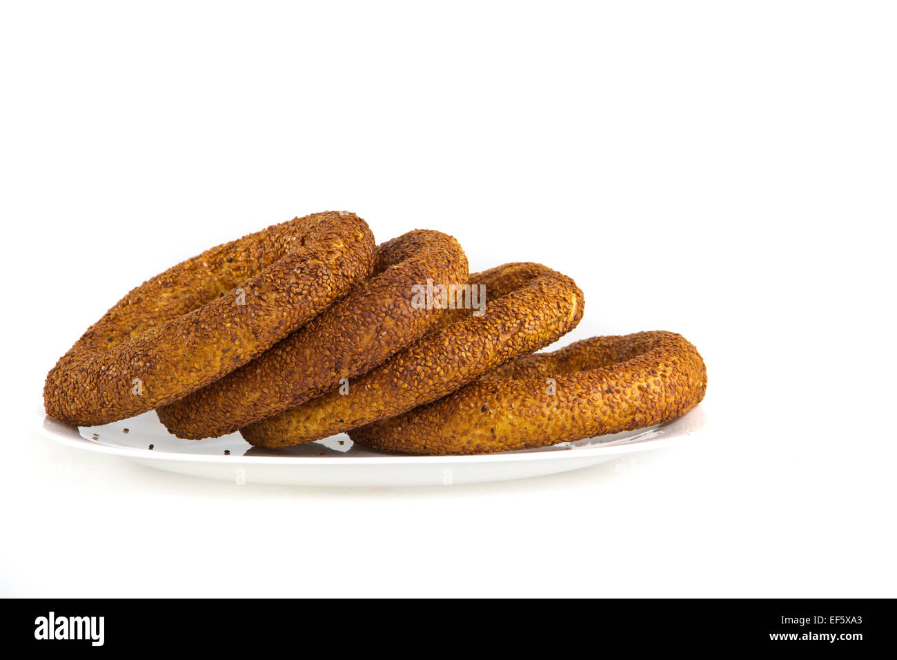 traditional Turkish breakfast isolated on white background Stock Photo ...