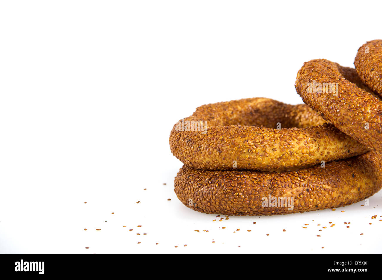 bagel isolated on white background Stock Photo - Alamy