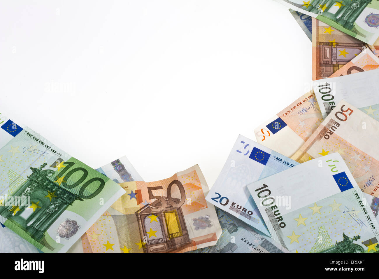 euro money banknotes frame Stock Photo - Alamy