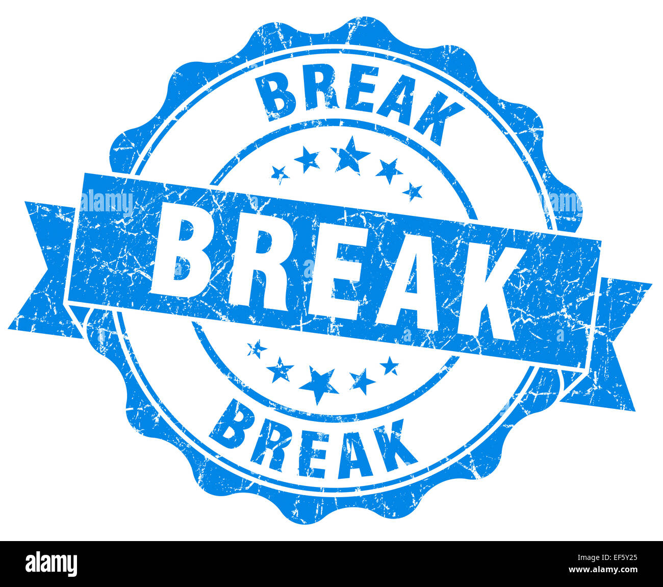 break blue vintage isolated seal Stock Photo - Alamy