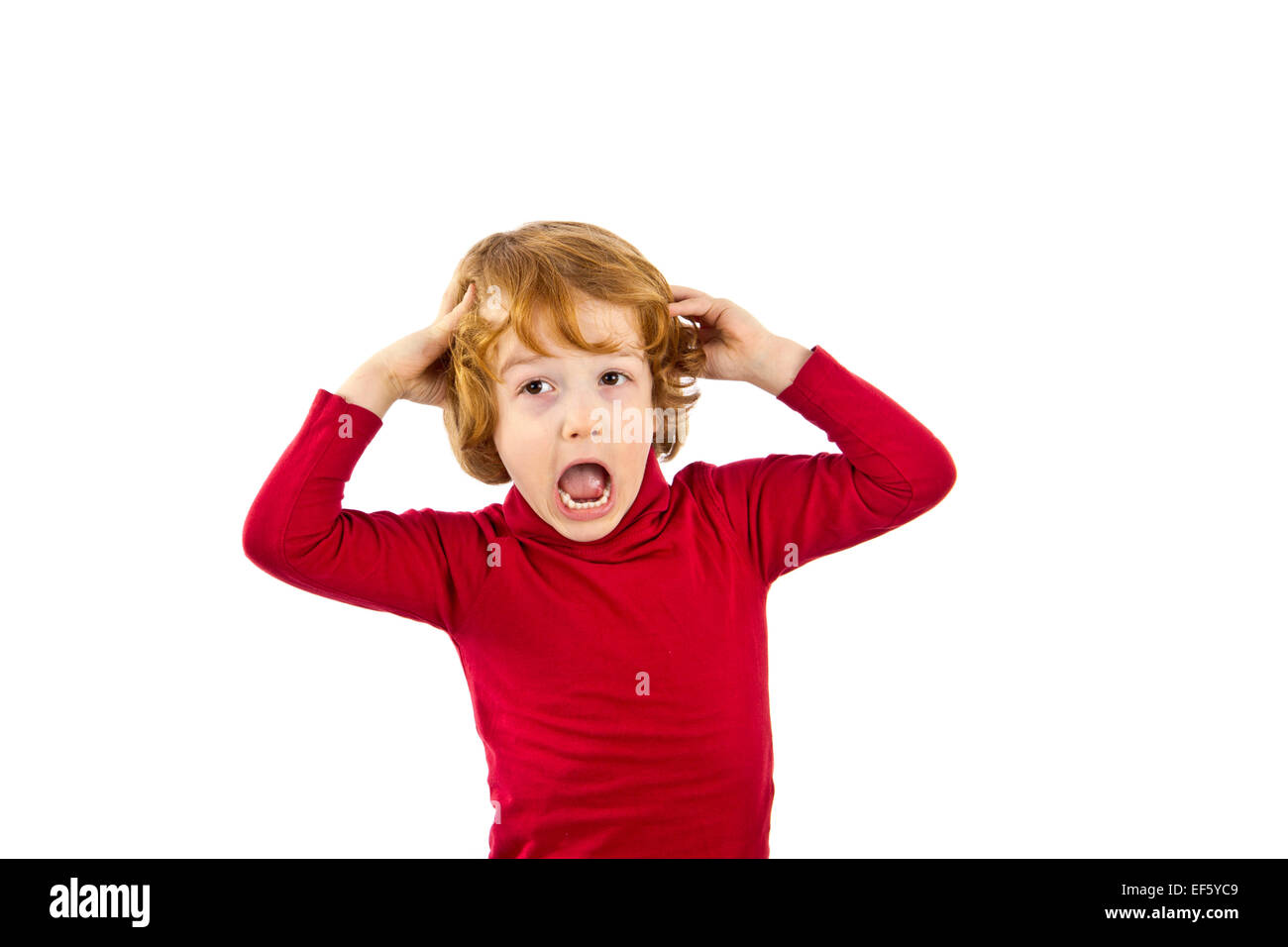 surprised child isolated Stock Photo - Alamy