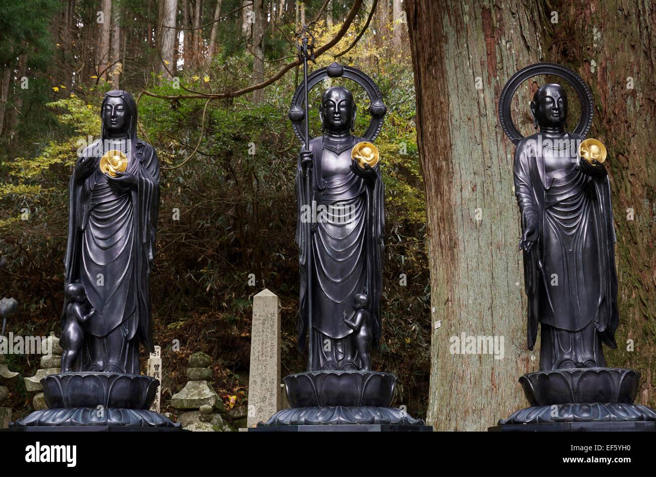 Buddha Statues at Okunoin in Japan Stock Photo - Alamy