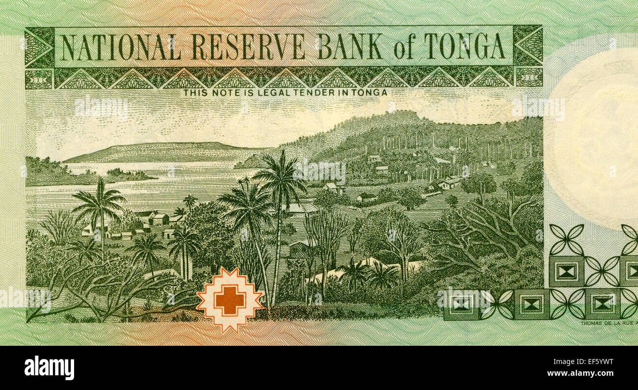 Kingdom of Tonga 1 One Pa'anga Bank Note Stock Photo - Alamy