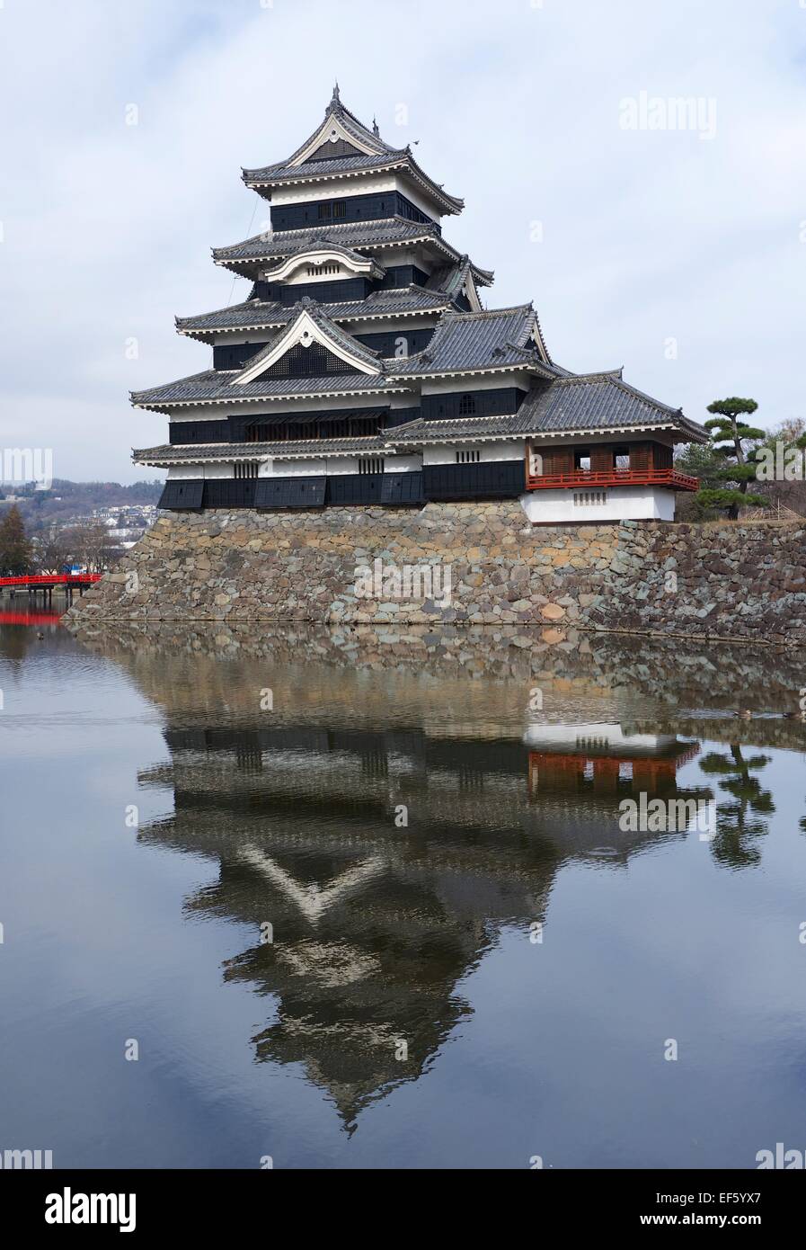 Matsumoto Castle Reflection Stock Photo - Alamy