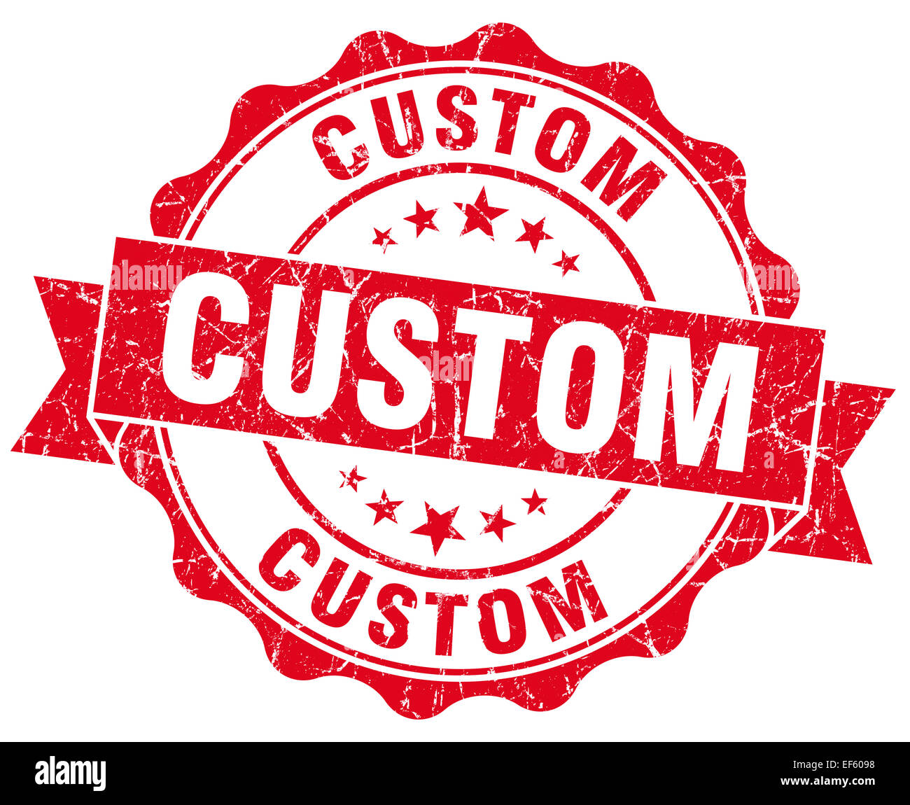 custom red vintage isolated seal Stock Photo - Alamy