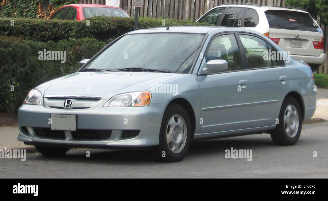 03 Honda Civic Hybrid Stock Photo - Alamy