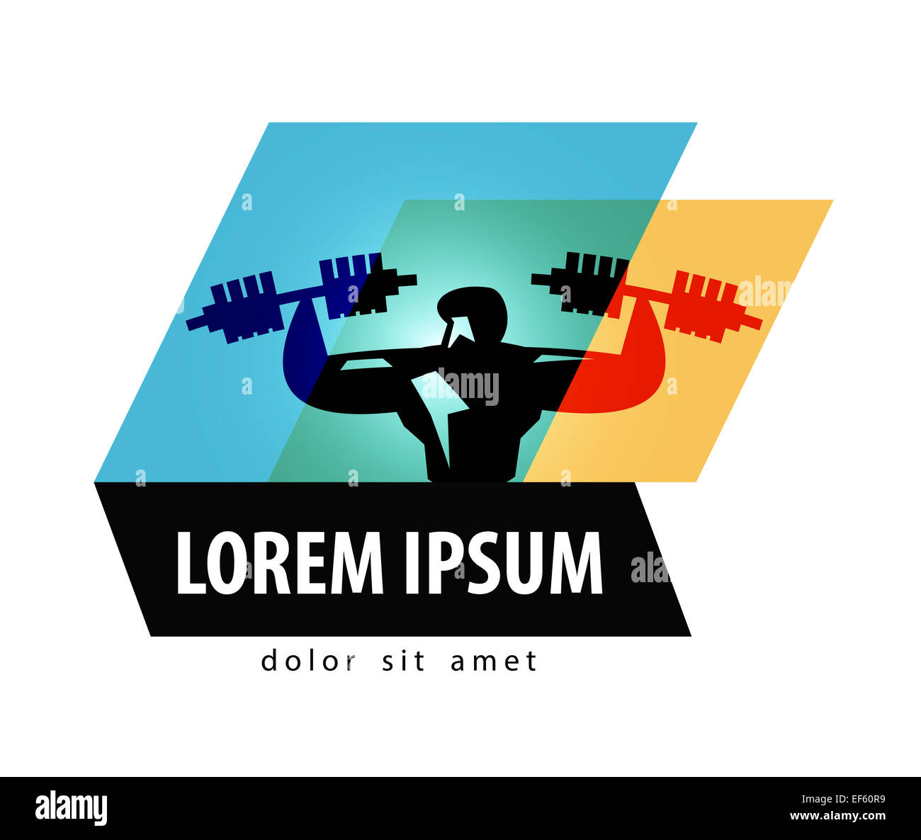 Bodybuilder icon gym symbol design hi-res stock photography and images - Alamy