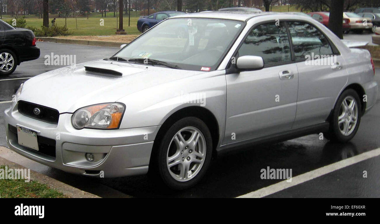04 05 Subaru WRX sedan Stock Photo - Alamy