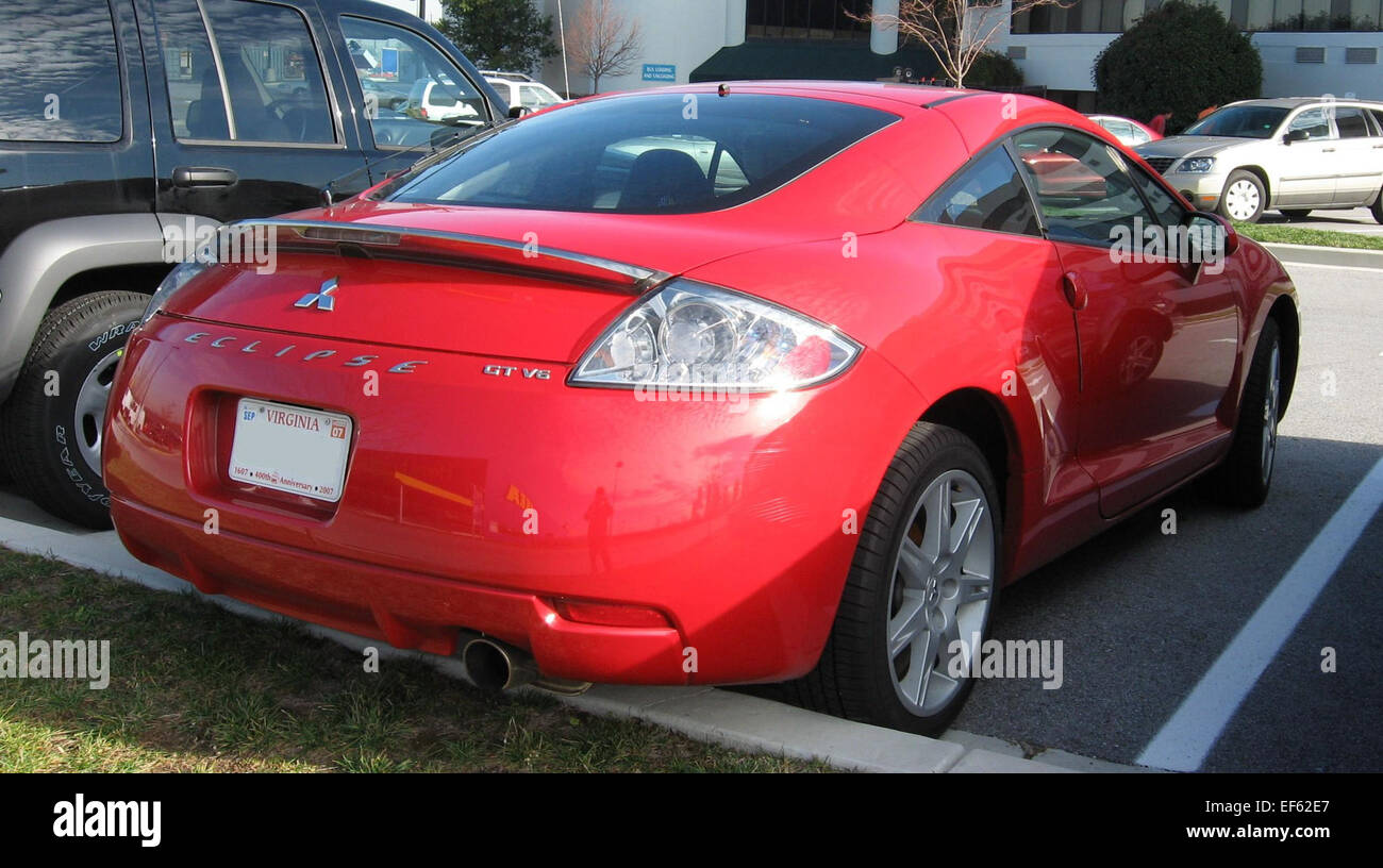 06 Mitsubishi Eclipse rear Stock Photo - Alamy