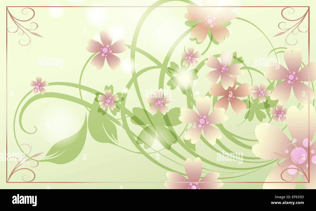 Spring floral wallpaper hi-res stock photography and images - Alamy