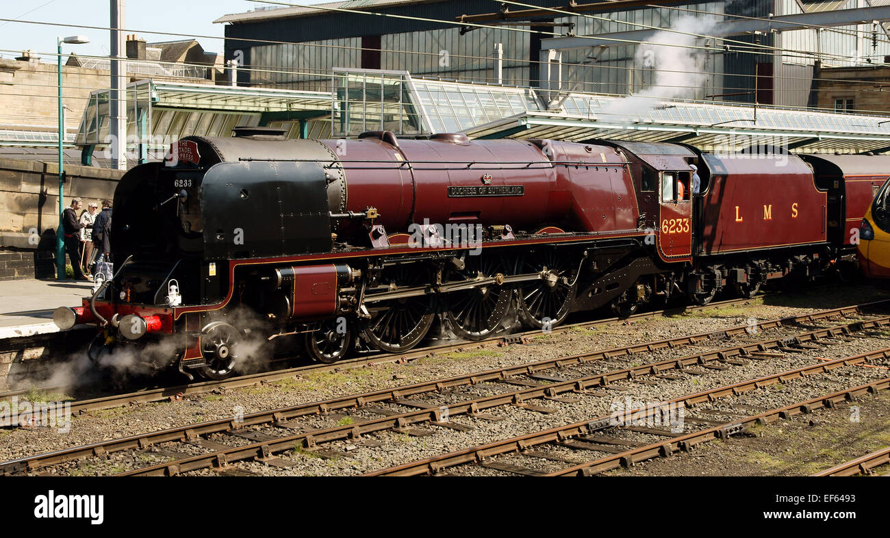 LMS Princess Coronation Class 6233 Duchess of Sutherland at Carlisle ...