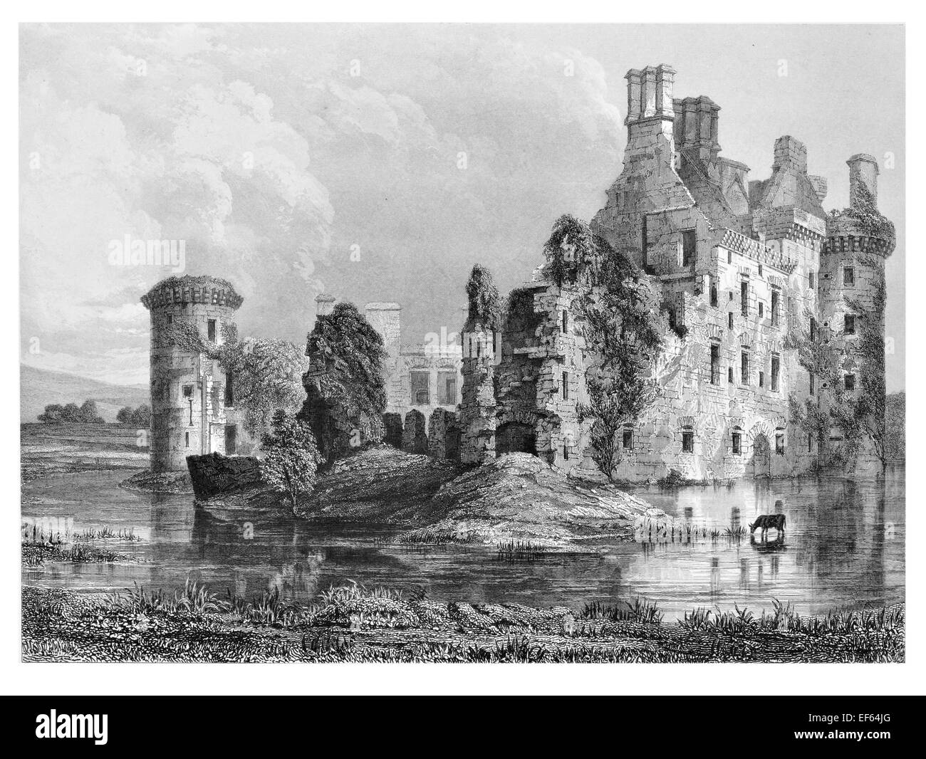 Half the castle Cut Out Stock Images & Pictures - Alamy