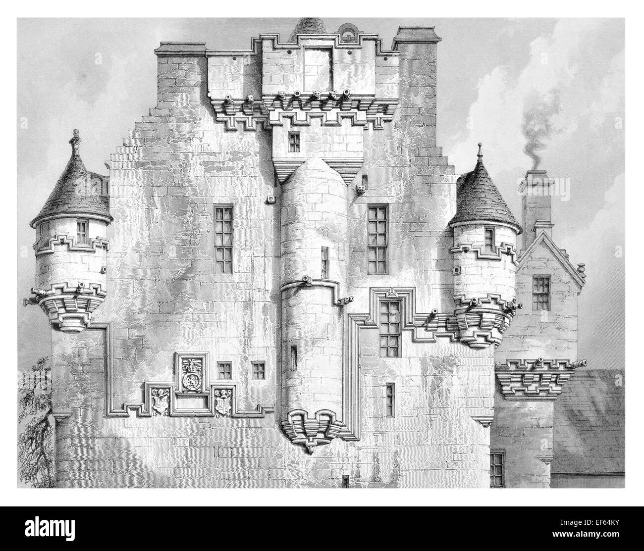Crathes castle Black and White Stock Photos & Images - Alamy