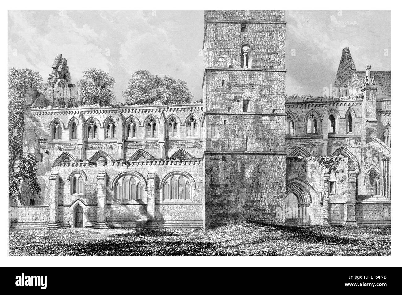 1852 Dunblane Cathedral restored by Rowand Anderson in 1889-93 ruin ...
