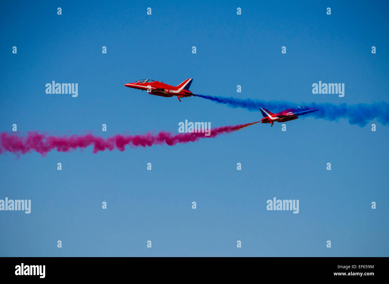 The Royal Air Force Aerobatic Team, The Red Arrows Stock Photo - Alamy
