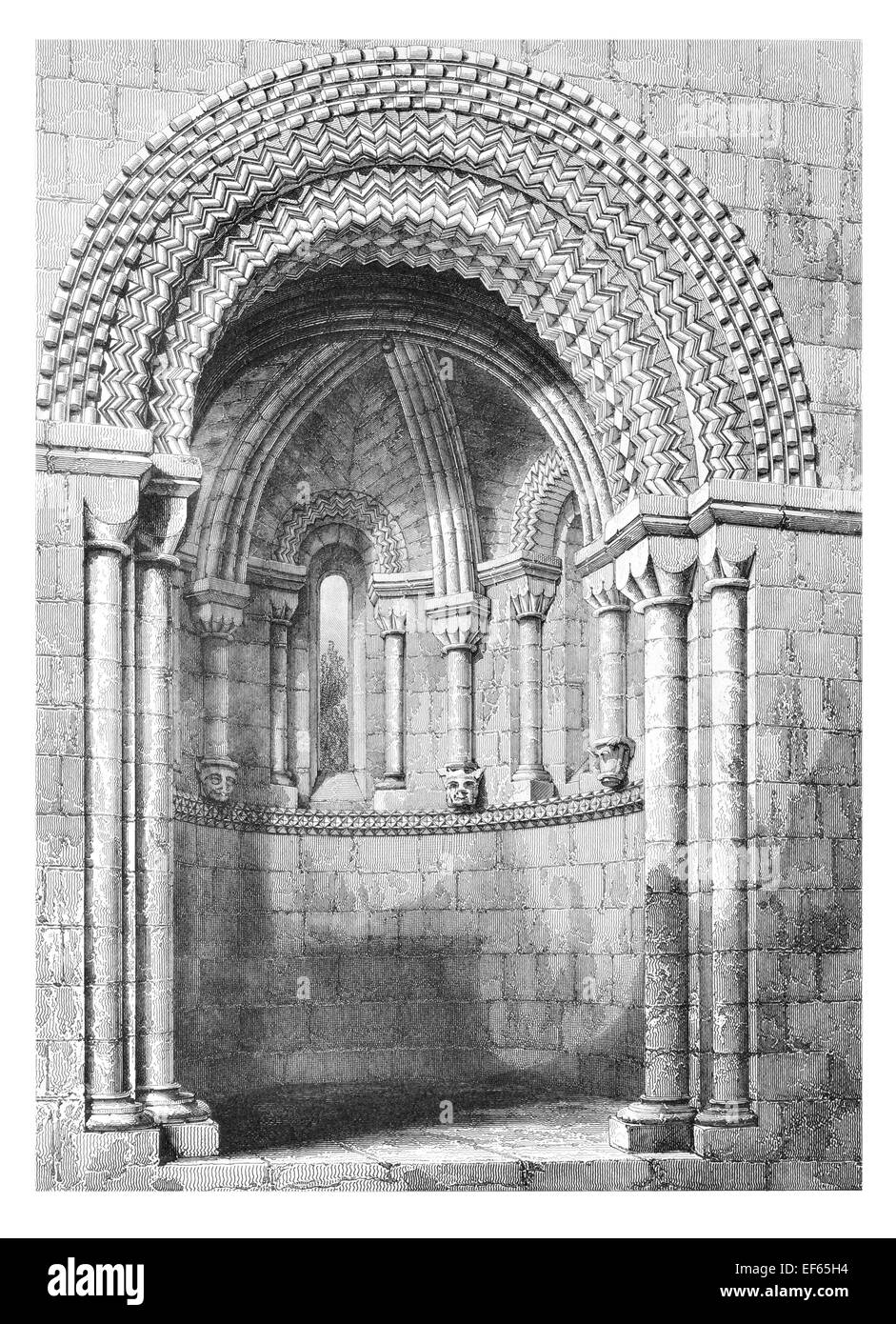 The romanesque church Cut Out Stock Images & Pictures - Alamy