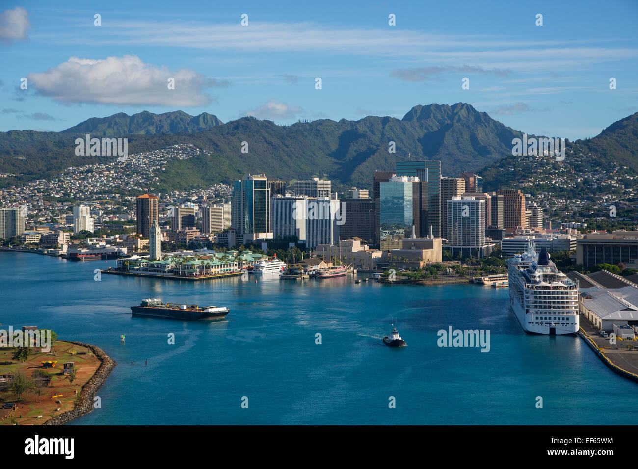 Honolulu Harbor, Oahu, Hawaii Stock Photo - Alamy