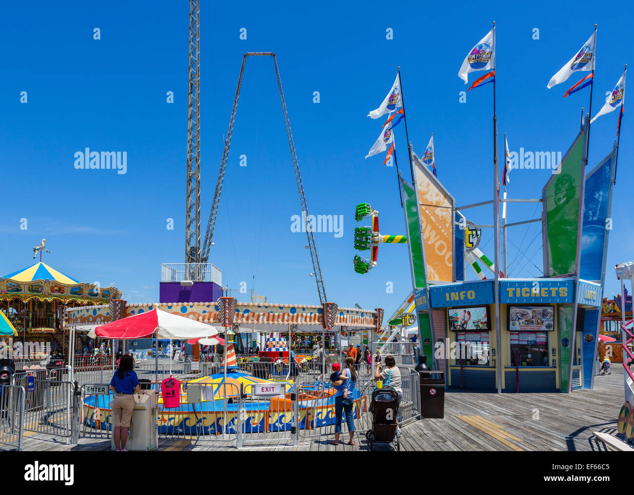 Surfside Pier, North Wildwood, Cape May County, New Jersey, USA Stock ...