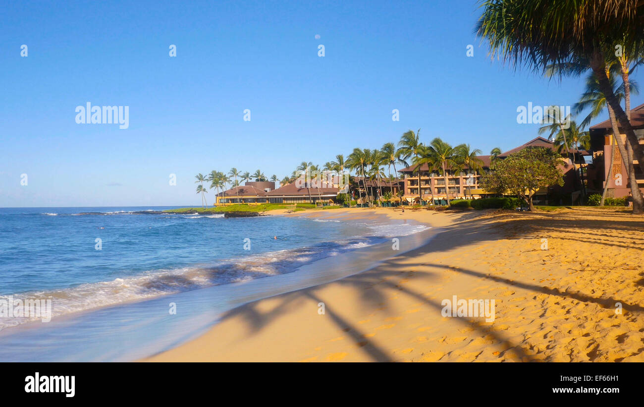 Poipu Beach, Kauai, Hawaii Stock Photo - Alamy