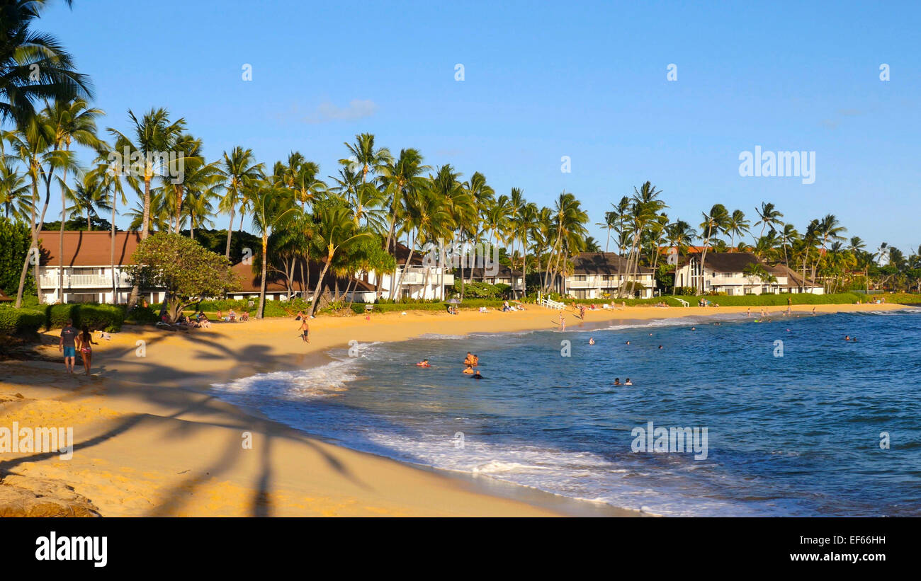 Poipu Beach, Kauai, Hawaii Stock Photo - Alamy
