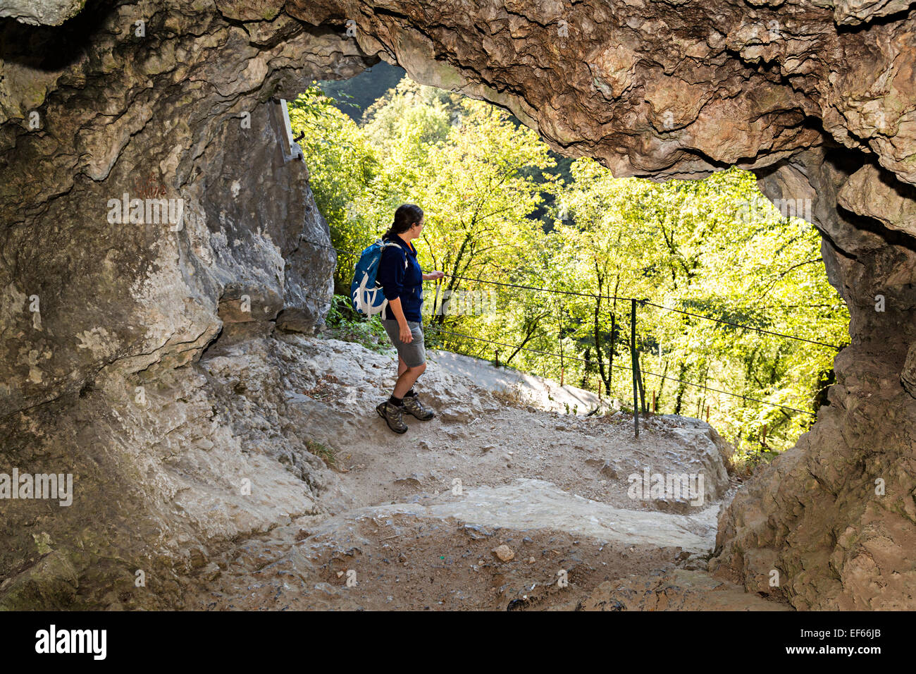 Dante's Cave, Dantejeva jama, Tolmin gorge, Slovenia Stock Photo - Alamy