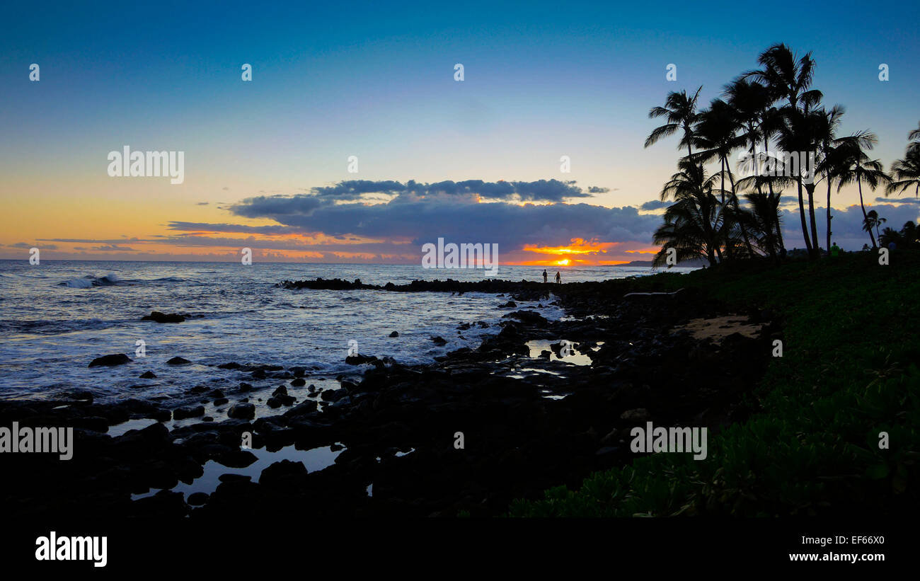 Kauai sunset hi-res stock photography and images - Alamy