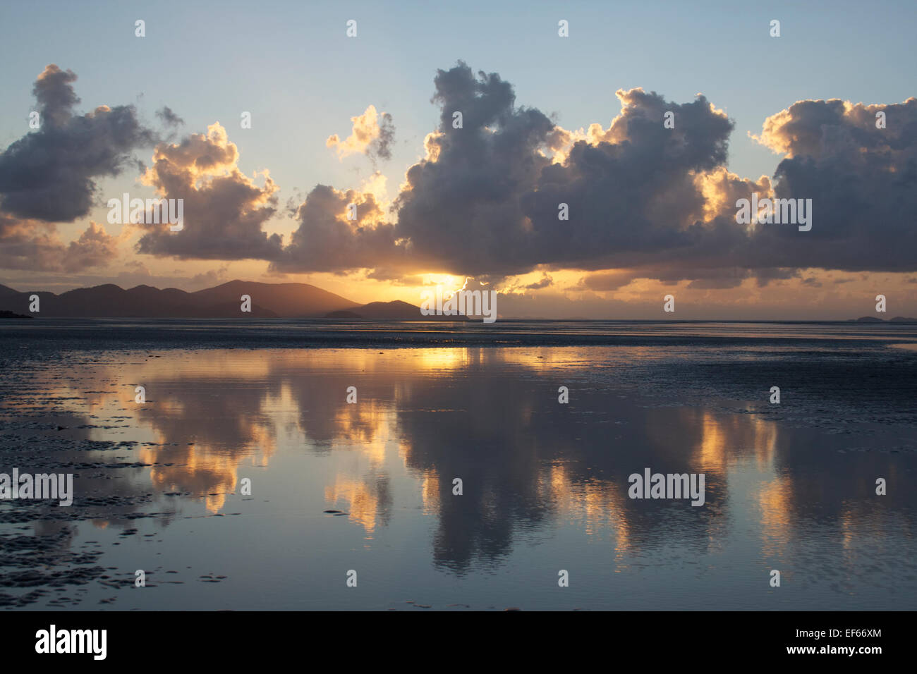 Sunrise over Conway Beach Queensland Australia Stock Photo - Alamy