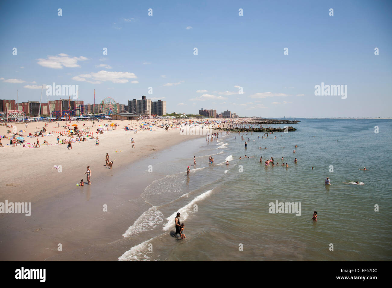 Coney island beach park hi-res stock photography and images - Alamy