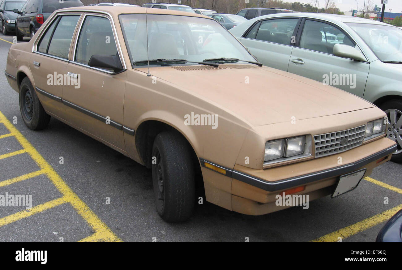 The first-generation Chevrolet Cavalier sedan is a compact vehicle ...