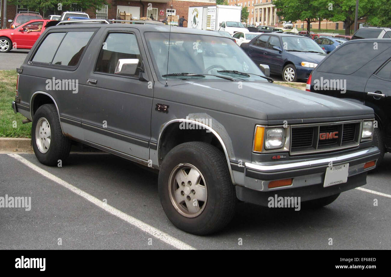 The first-generation GMC S15 Jimmy 2-door is a compact SUV offering a ...